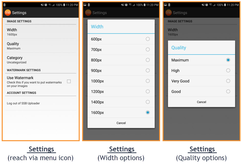 Android Mobile Image Uploader